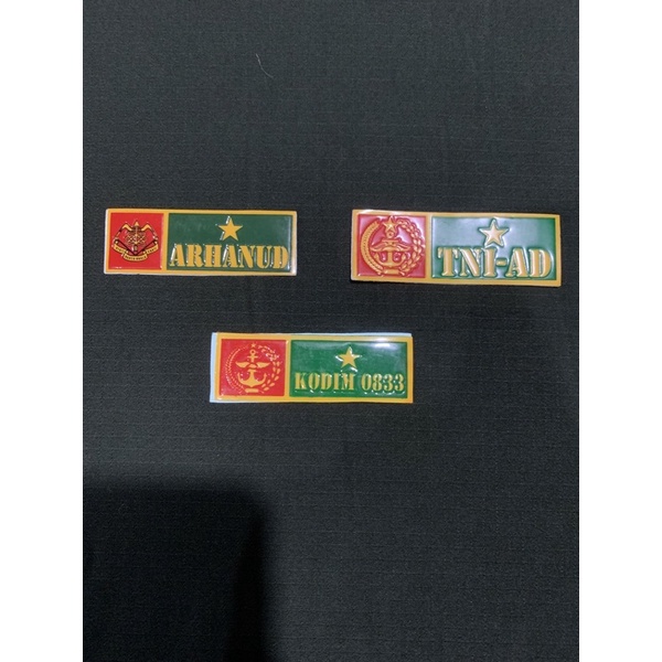 Jual Stiker Plat Nomor Kendaraan TNI AD (1 stel) | Shopee Indonesia