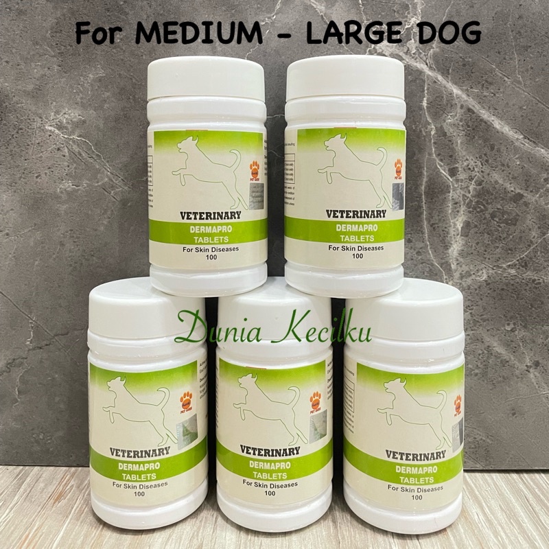 Jual Dermapro Tablets For MEDIUM-LARGE DOG Raid All Veterinary Obat ...