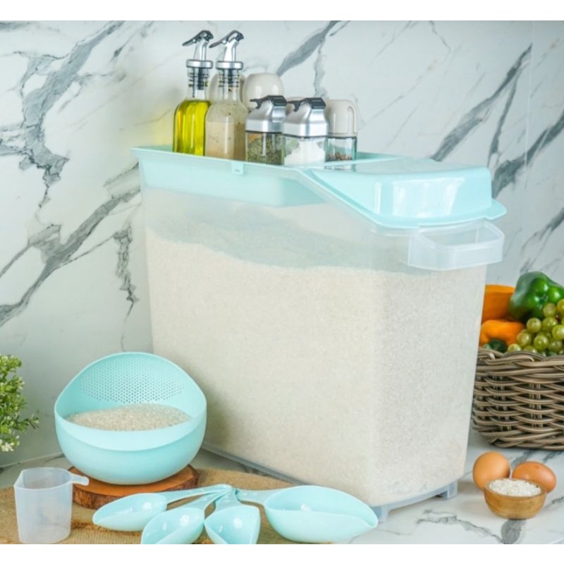 Jual RICE CONTAINER 20kg/ WADAH BERAS 20kg/ TEMPAT MENYIMPAN BERAS ...