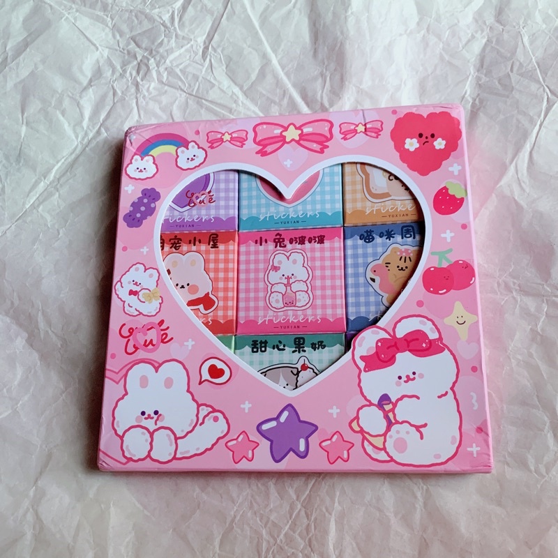 Jual 40 pcs Stiker DIY Motif kotak/ STICKER PACK DECO STIKER LUCU CUTE ...