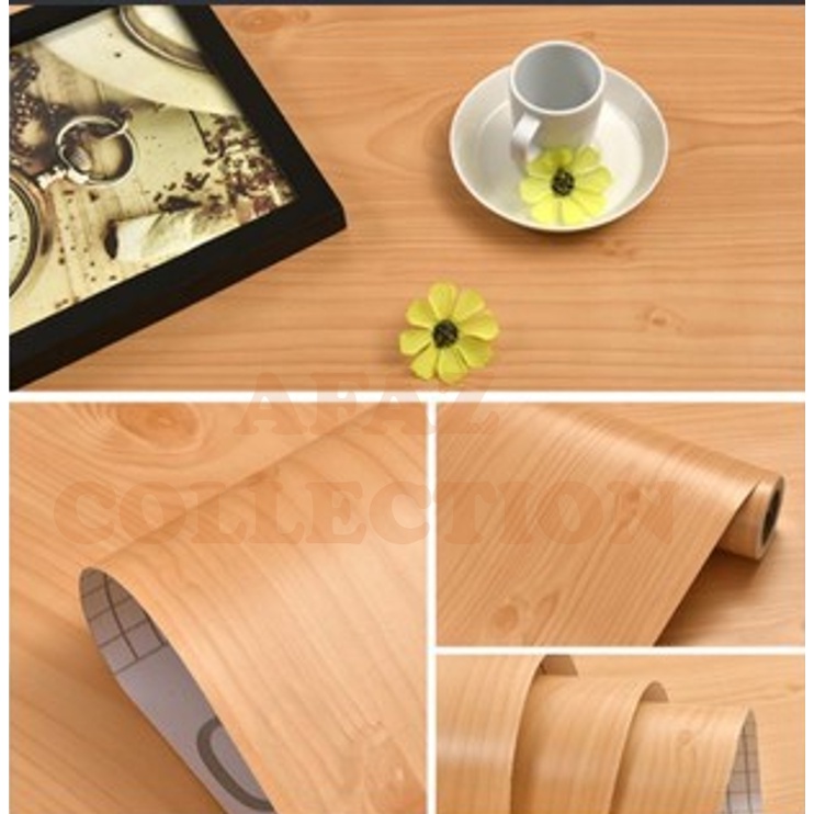 Jual Pelapis Kayu Serat Kayu Cream 45 cm x 10 meter - Stiker pelapis ...