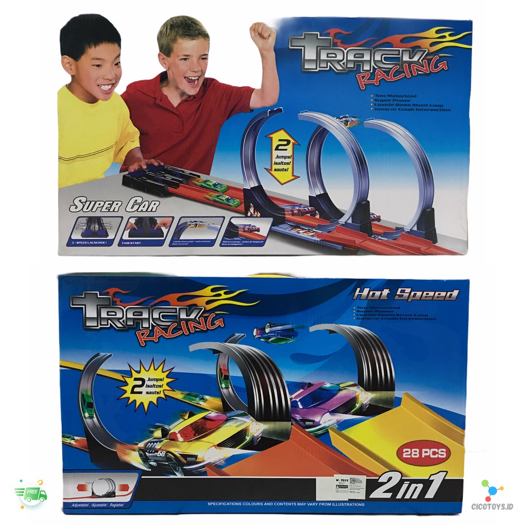 Jual DIECAST TRACK RACING 2 JALUR TRACK HOTWHEELS | Shopee Indonesia