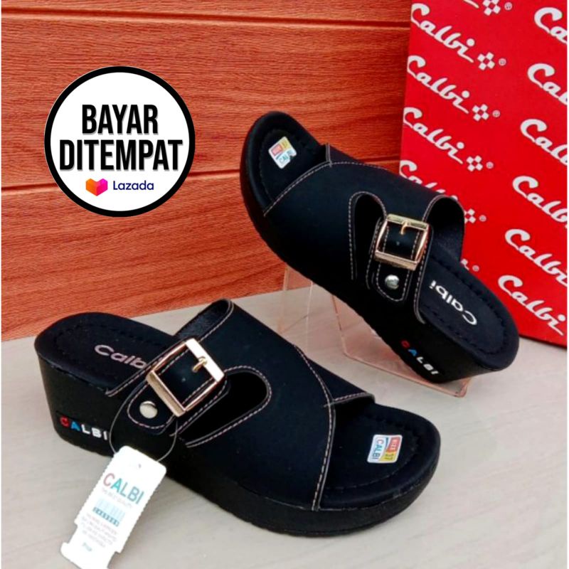 Jual HOT PROMO SANDAL WANITA CALBI /SANDAL SELOP WANITA KEKINIAN/SANDAL ...