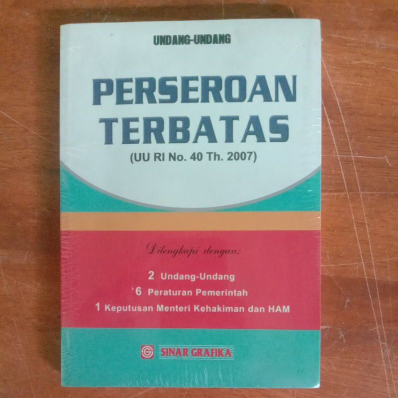 Jual BUKU UUD PERSEROAN TERBATAS ( UU RI NO. 40 Th. 2007 ) | Shopee ...