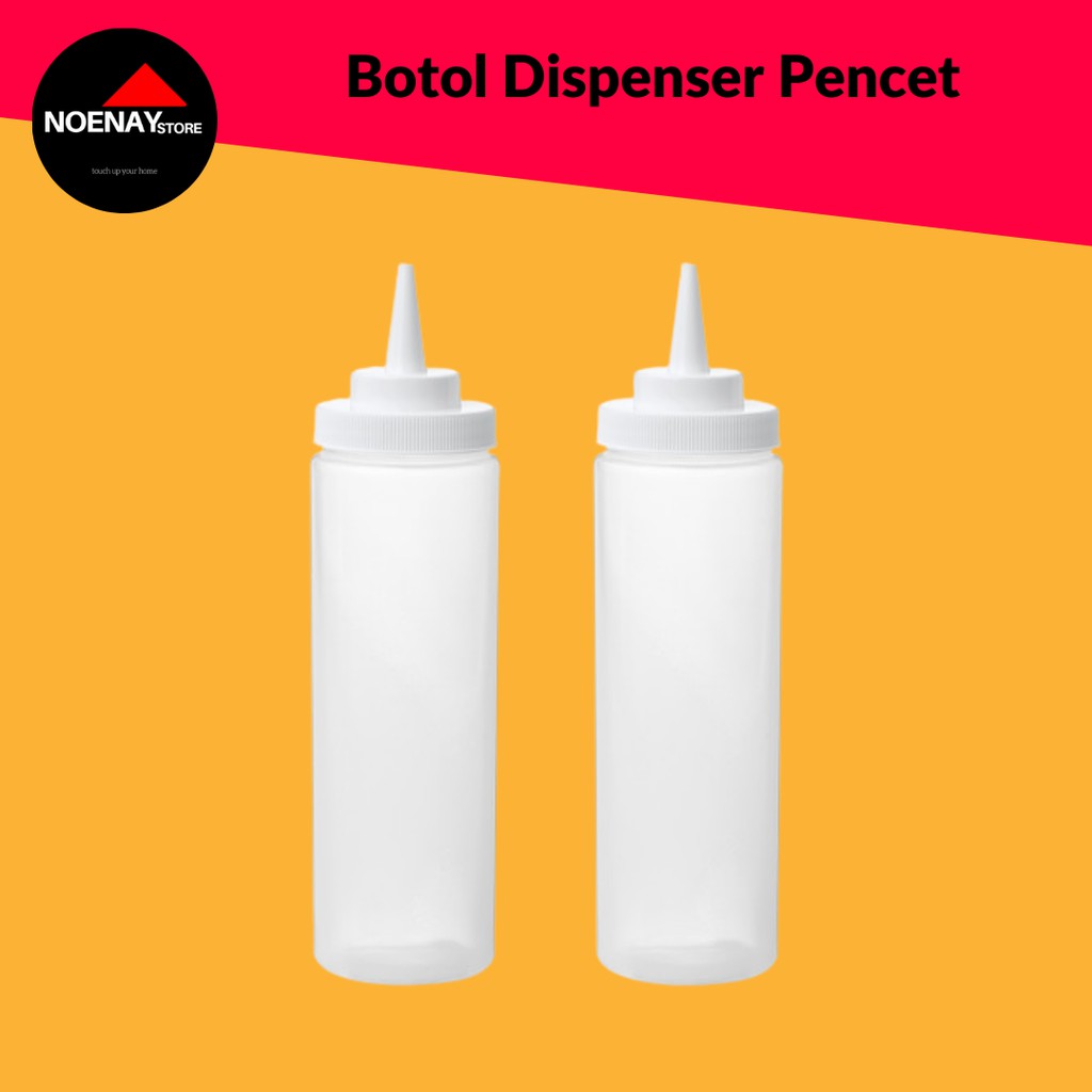 Jual Botol Dispenser Pencet Untuk Kecap/Saus, Plastik/Transparan, 330 ...