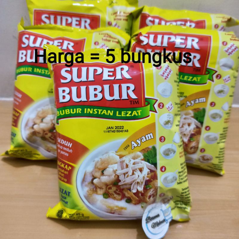 Jual Super Bubur (5 bks @ 45 gram) | Shopee Indonesia