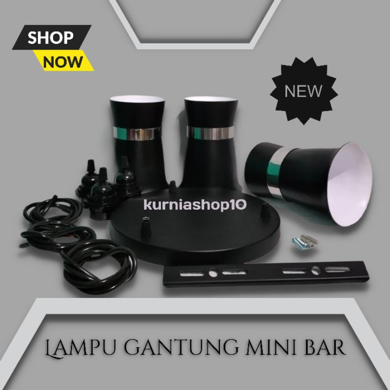 Jual LAMPU GANTUNG AESTETIK LAMPU HIAS MINI BAR 1 SET 3 PCS | Shopee ...