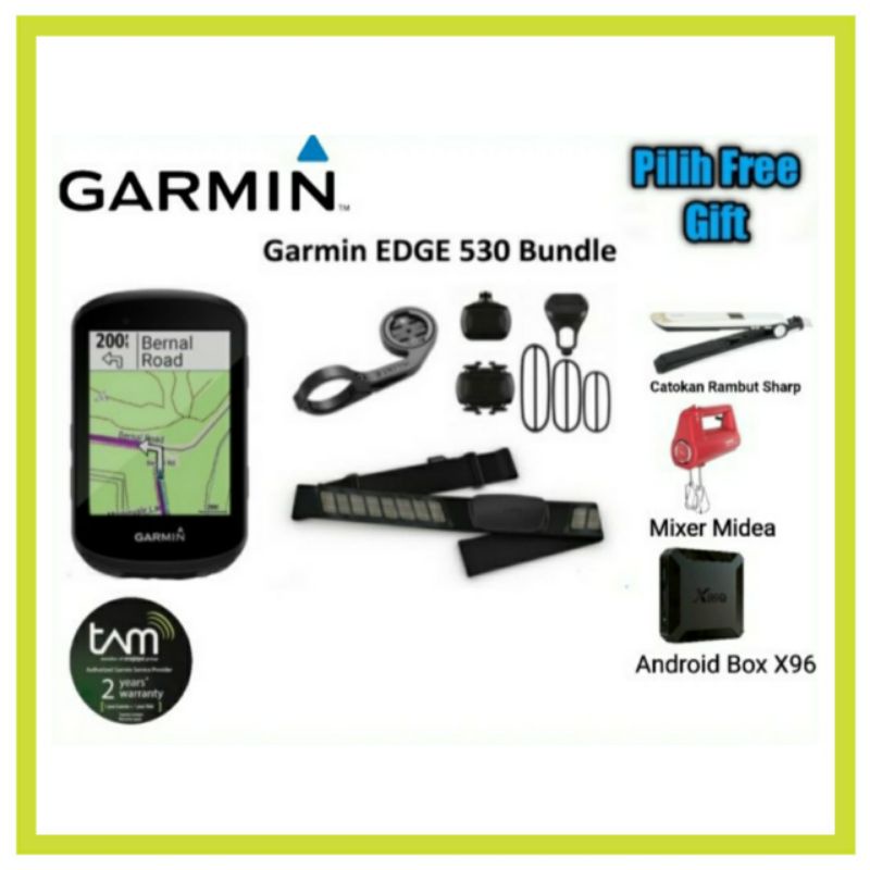 Jual Garmin Edge 530 Bundle Sensor GPS Cycling Tracker Garansi Resmi ...