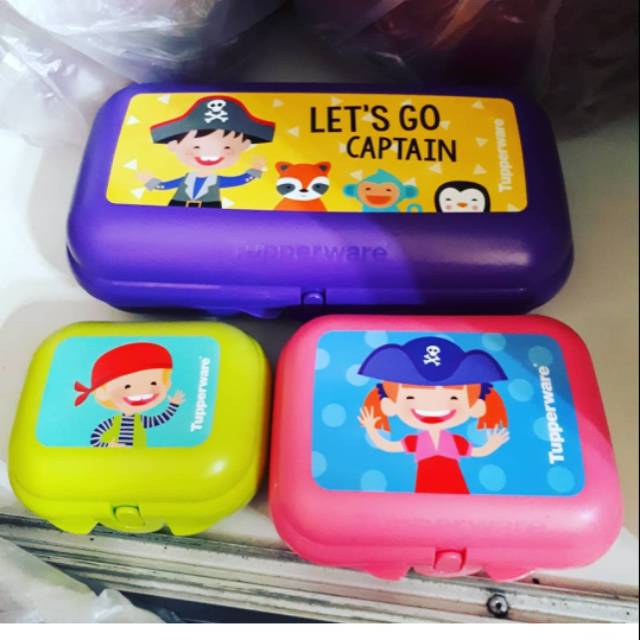 Jual Captain oyster set Tupperware ( 3 pcs ) | Shopee Indonesia