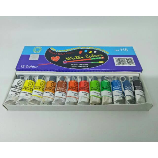 Jual Cat air 12 warna merek Mr Loveguitar/cat air jadul | Shopee Indonesia