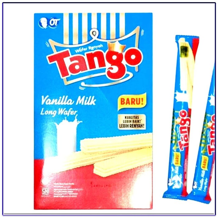 Jual [pack] Tango Vanilla Coklat Milk Long Wafer Isi 20pack X 7 8g