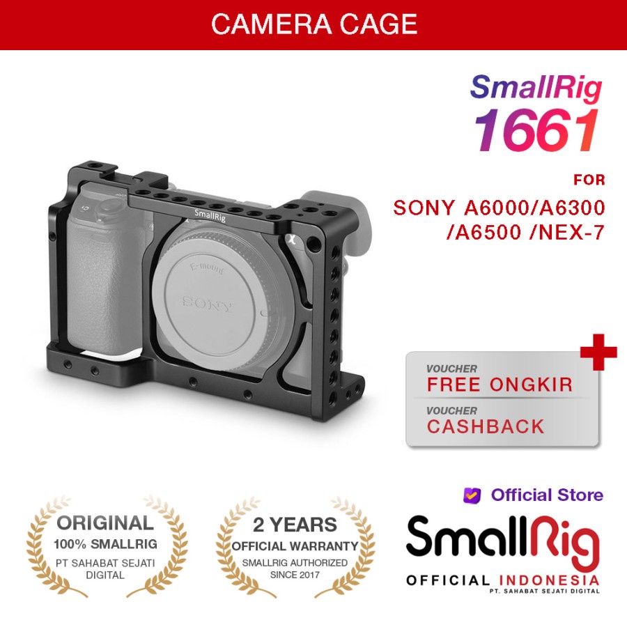 Jual Smallrig Camera Cage Dslr Camera Rig For Sony A6000, A6300 Nex7 ...