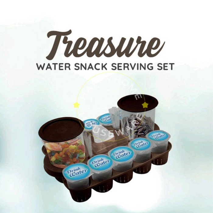 Jual TREASURE Water Snack Serving Set | Tempat Rak Aqua | Toples |Botol ...