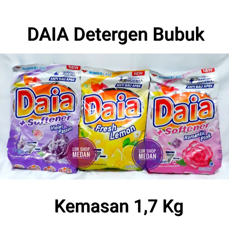 Jual DAIA Detergen bubuk Daia 1.6 Kg | Shopee Indonesia