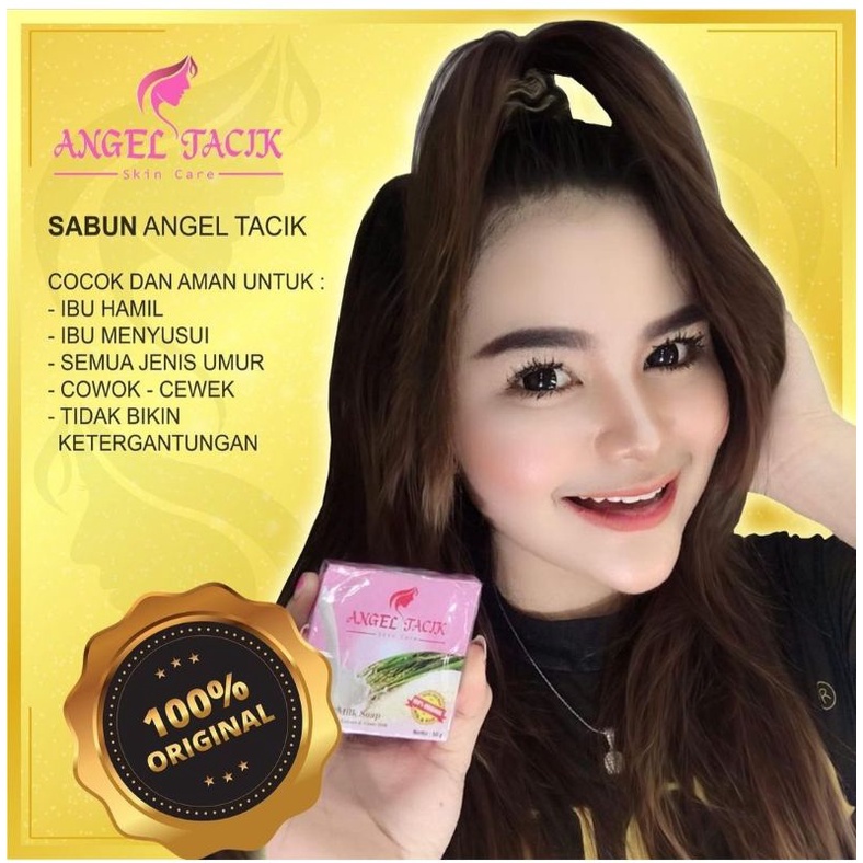 Jual Ricemilk Soap Angel Tacik / Sabun wajah dan badan Angel Tacik 50g ...