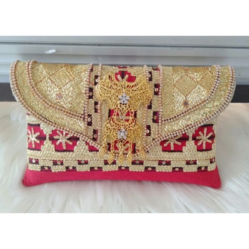 Jual Cluth Full Tapis Antik/Tas Pesta/Dompet Pesta/Tas Tapis Lampung ...