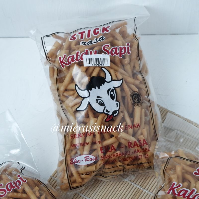 Jual Stik kaldu sapi eka rasa 300g | stik kue bawang | cemilan enak ...