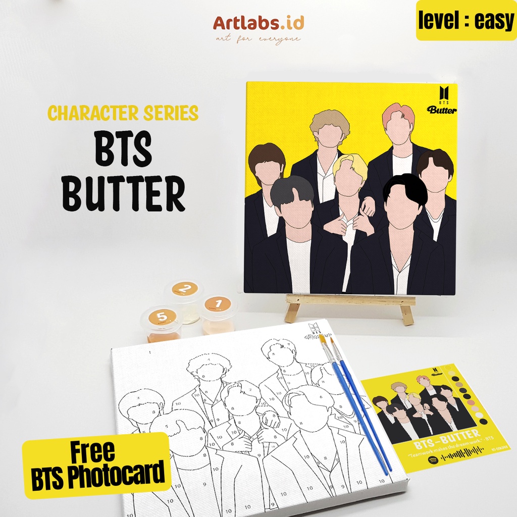Jual BUTTER BTS - Paint By Number 10 Color [Character Series] | Artlabs ...