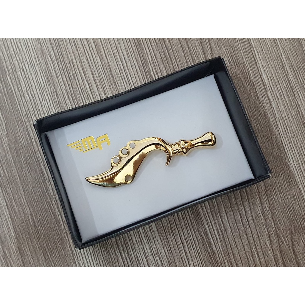 Jual PIN KUJANG GOLD pin kujang polos emas pin kujang motif pin kujang ...