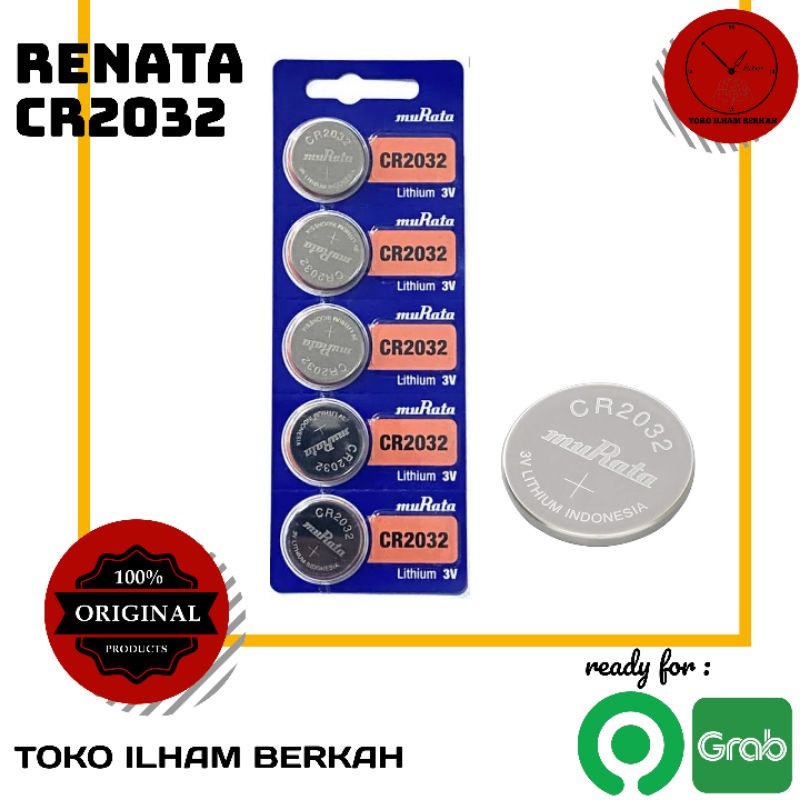 Jual Baterai CR2032 Murata Original Lithium Battery 3 Volt Batre CR 2032 | Shopee Indonesia