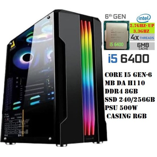 Jual Paket PC Intel Gen6 Core i5 6400+RAM DDR4 8GB | Shopee Indonesia