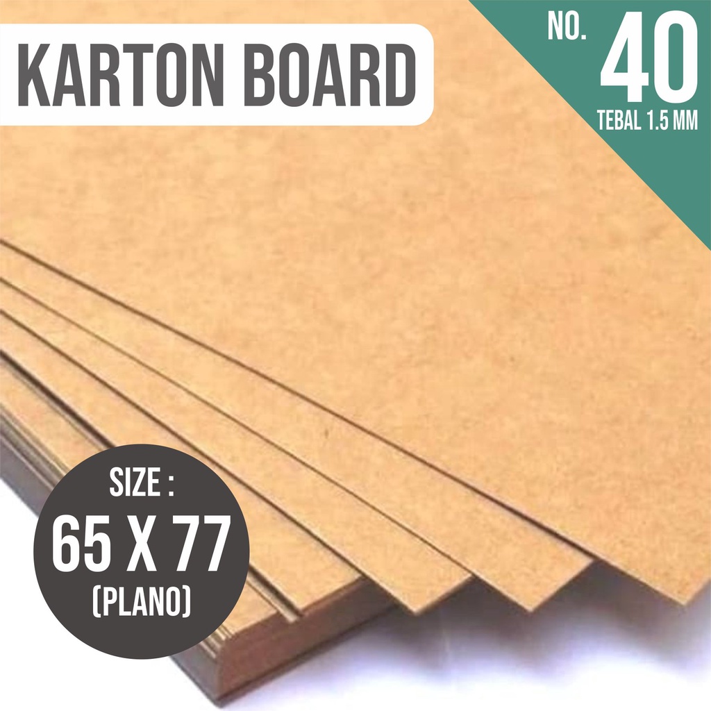 Jual Kertas Karton Duplex Board No. 30 65x77 cm tebal 2mm TERMURAH ...