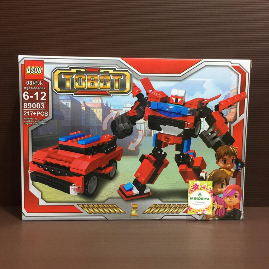 Jual Lego Brick QS08 TOBOT / Block Mainan Edukasi - merah 89003 ...