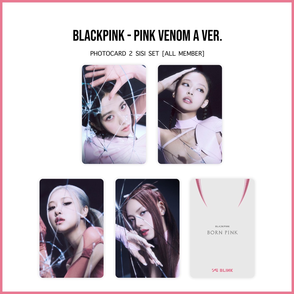Jual [SET] Photocard Blackpink Pink Venom | Shopee Indonesia