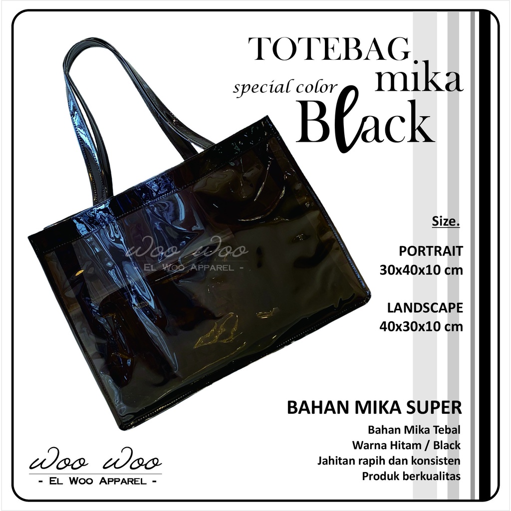 Jual Totebag Mika Black | Shopee Indonesia