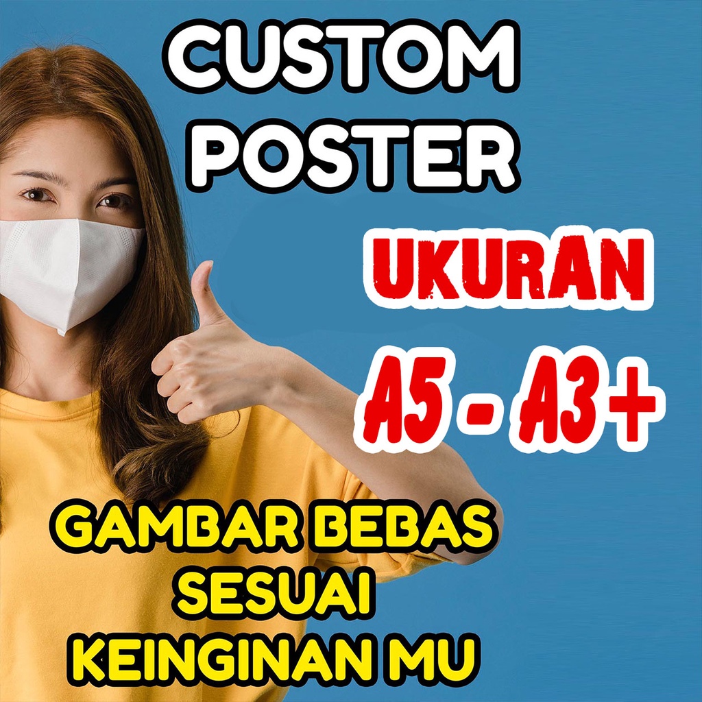 Jual Poster Custom Sendiri Atau Print A3 A4 A5 | Shopee Indonesia