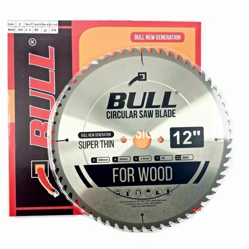 Jual WM Bull circular saw blade super thin 12x60Tx2.5mmx30mm BLCS12-060 ...