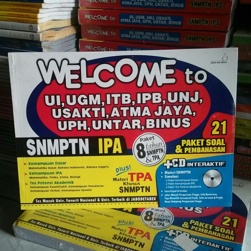 Jual Buku Welcome To UI UGM ITB IPB UNJ USAKTI ATMA JAYA UPH UNTAR ...