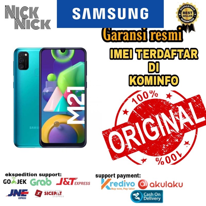 Jual SAMSUNG GALAXY M21 4/64(GARANSI RESMI SAMSUNG INDONESIA) | Shopee ...