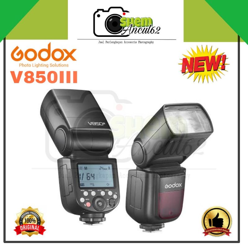 Jual Flash Godox V850III V850 III V850 Mark 3 Speedlite Godox Universal ...