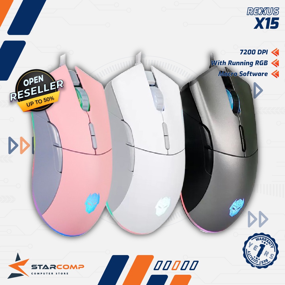 Jual Mouse Gaming Rexus X15 Xierra Wired | Shopee Indonesia