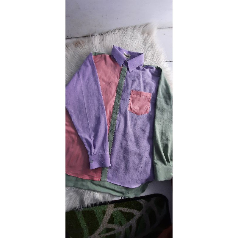 Jual Keenanthi Color Box Shirt /Kemeja Color Wanita / Kemeja Warna ...