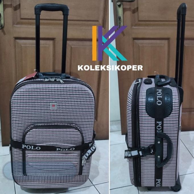 Jual Koper Polo Classic Original Kanvas Tebal Ukuran 20 Inch Roda 2 ...