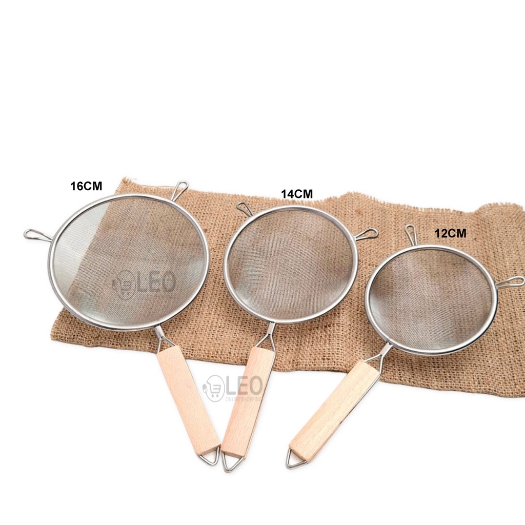 Jual Saringan Serbaguna Stainless Model Dalam GAGANG KAYU | Shopee ...