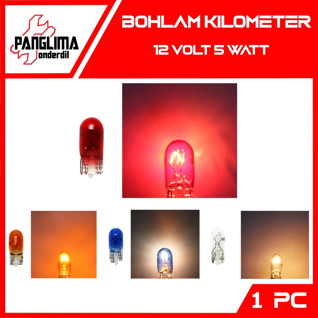 Jual Bohlam T10 KM-Senja-Kota Lampu Kilometer-Sein-Sen-Speedometer ...