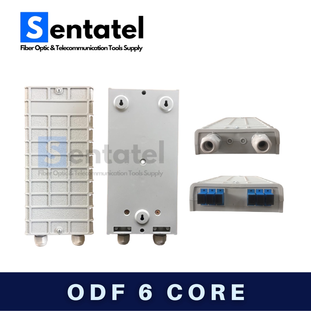 Jual ODF / Roset FTTH / OTB Wall 6 Core SC + 6 Adapter SC 6 + 6 Pigtail ...
