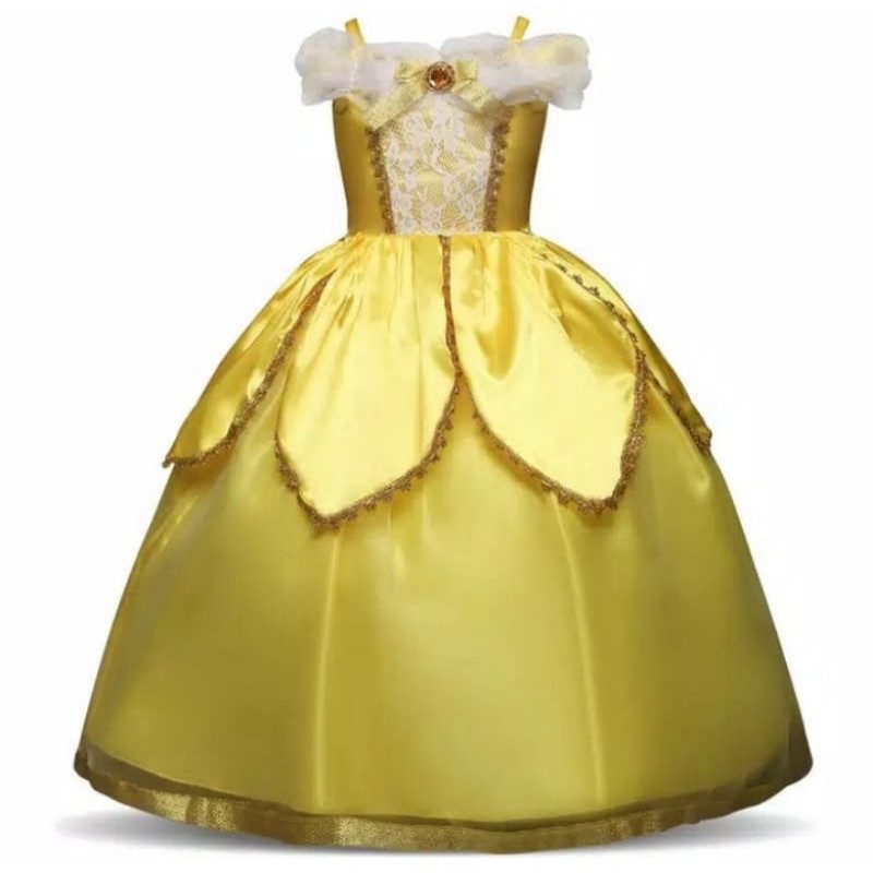 Jual baju/kostum pesta Belle baju princess anak | Shopee Indonesia