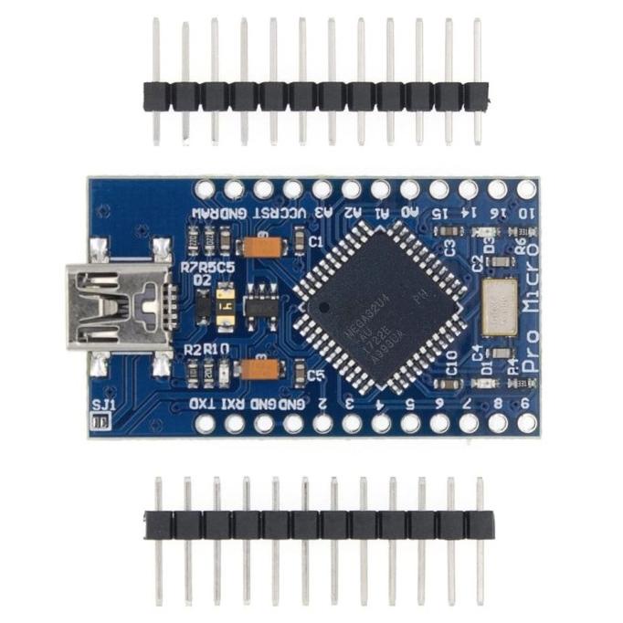 Jual Arduino Pro Micro Leonardo Atmega32u4 with Mini USB port | Shopee ...