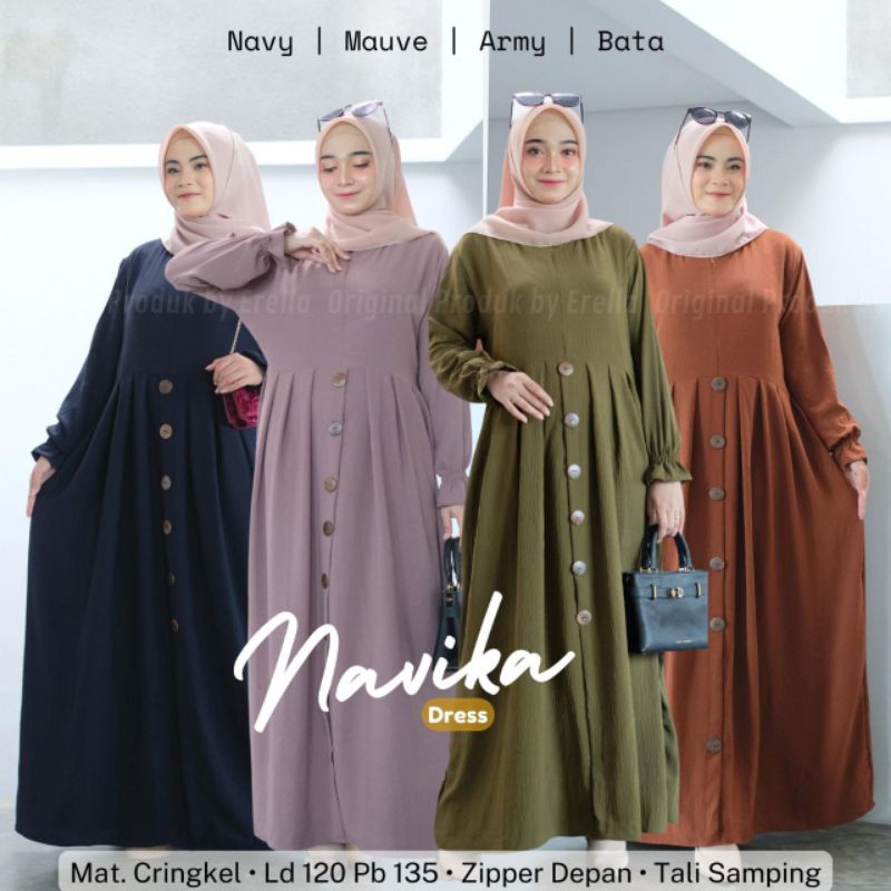Jual NEW NAVIKA DRESS BY ERELLA | Shopee Indonesia