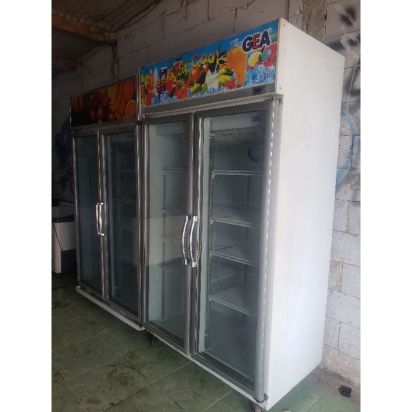 Jual kulkas showcase 2 pintu GEA 1050liter bekas(second) | Shopee Indonesia