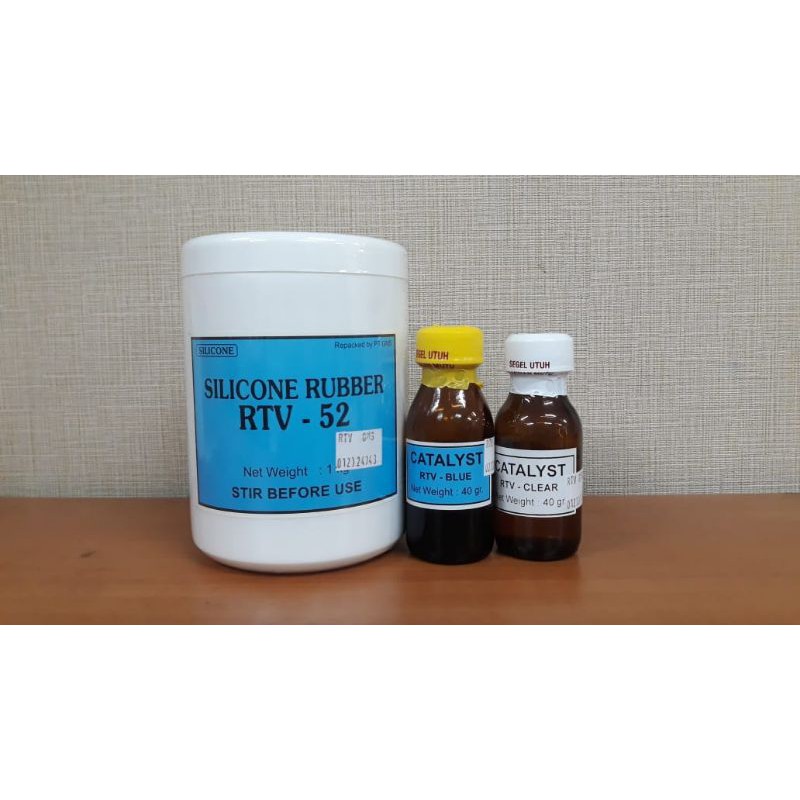 Jual SILICONE RUBBER RTV 52 / BAHAN UNTUK MOLDING ORIGINAL 1 KG ...
