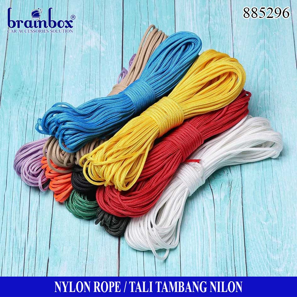 Jual Tali Nilon 3mm Nylon Rope Multifunction Tali Tambang Kepang Jemuran Pakaian Baju | Shopee ...