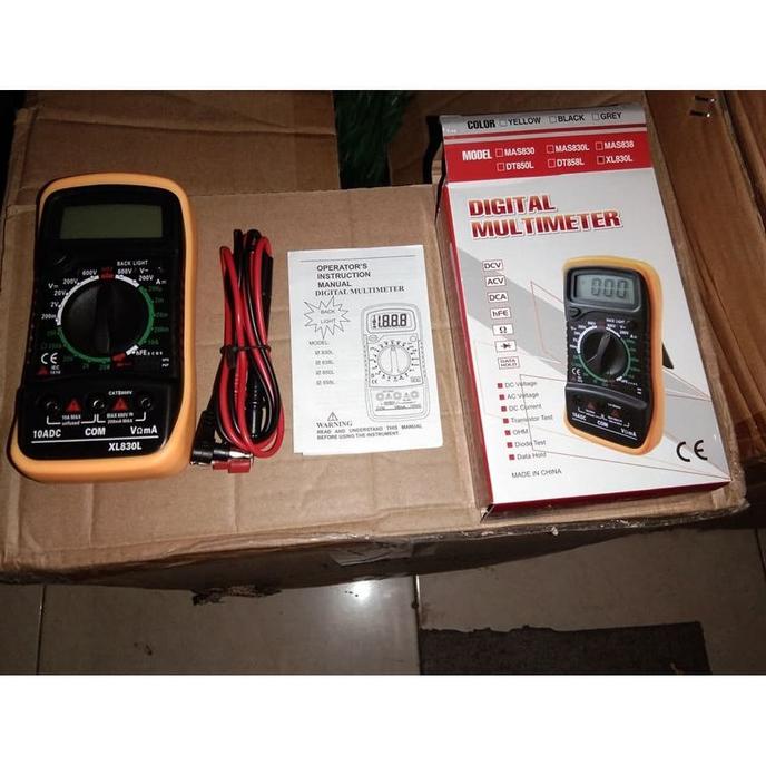 Jual MULTIMETER AVOMETER MULTITESTER DIGITAL XL830L LAYAR BESAR ...