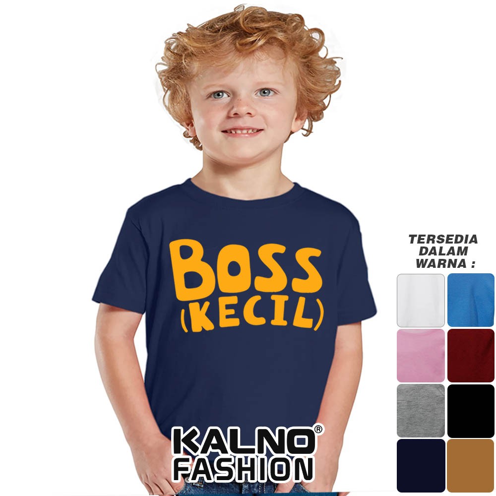 Jual Baju Anak Print Sablon BOSS (KECIL) 118 - Umur 1 - 7 Tahun Ukuran ...