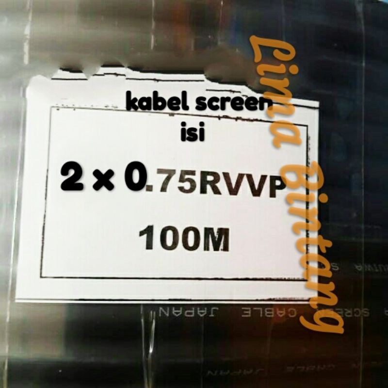 Jual kabel screen DATA isi 2 x 0,75mm per meter | Shopee Indonesia