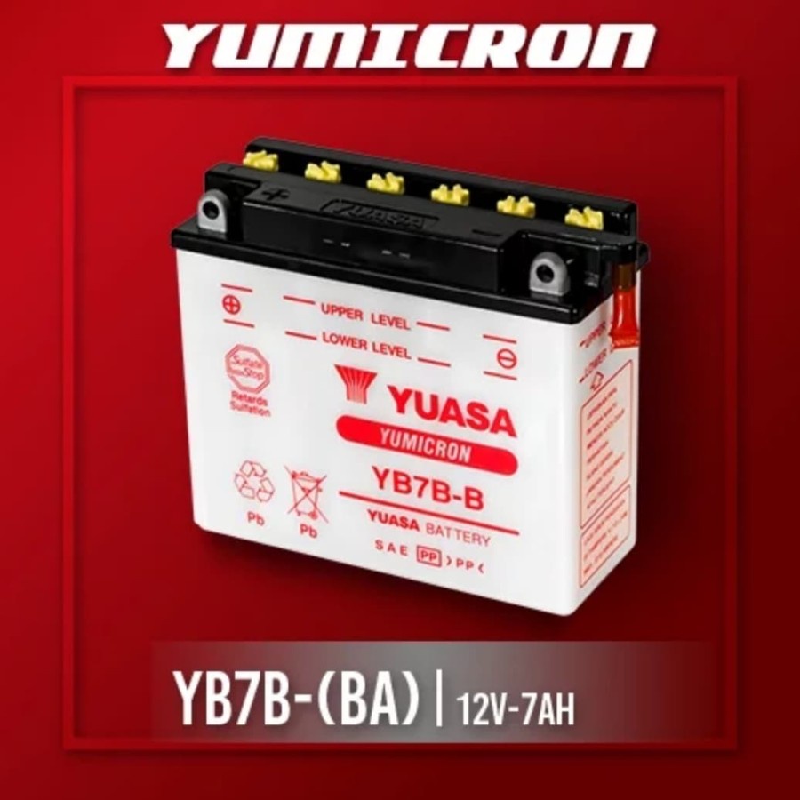 Jual Yuasa Aki Motor Tiger Revo Mega Pro Electric Stater Scorpio Z Nouvo Hercules Jaguar YB7B-B ...